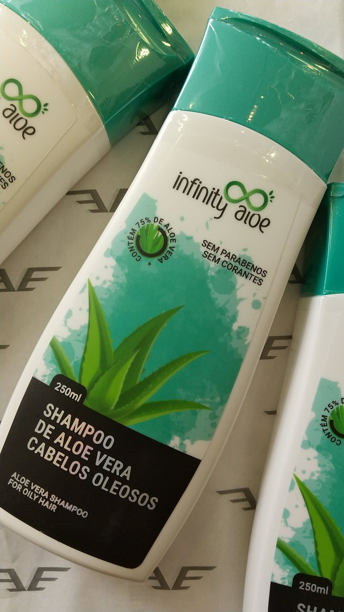 Infinity Aloe - Shampoo de Aloe vera cabelos oleosos (250ml – Exotic Fashion