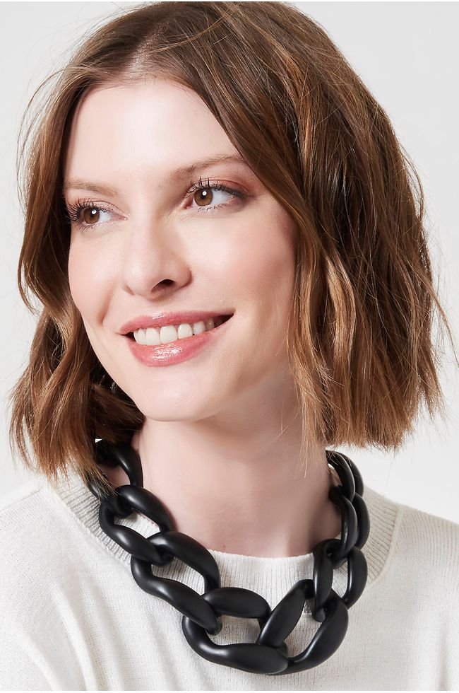 Colar Elos Resina Preto – Exotic Fashion