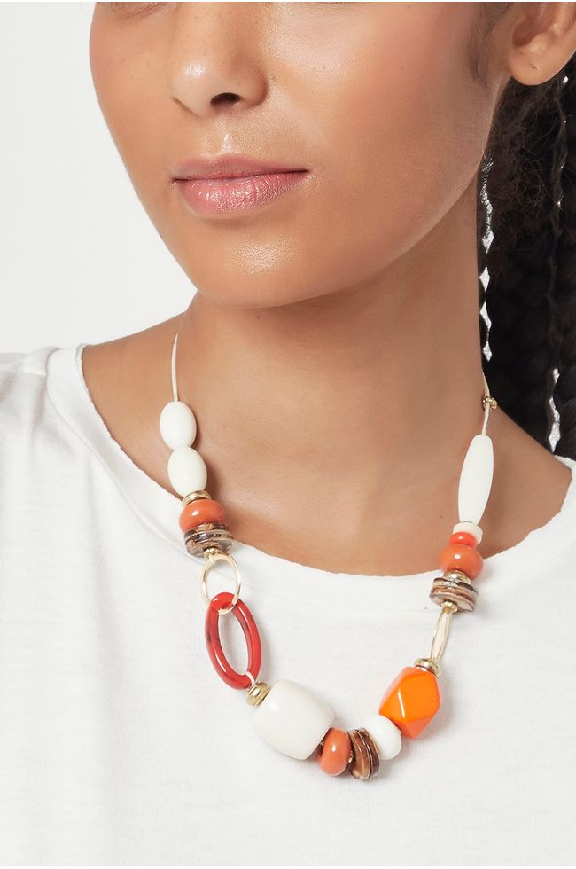 Colar curto resina colorida – Exotic Fashion